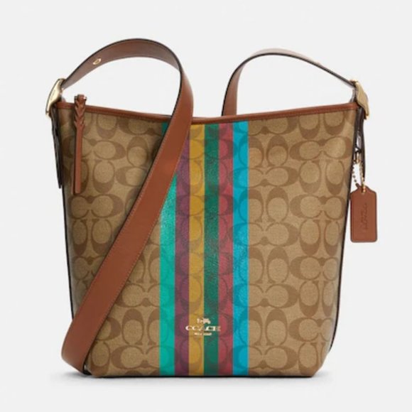 Coach | Bags | Nwt Authentic Coach Val Duffle In Signature Canvas With ...